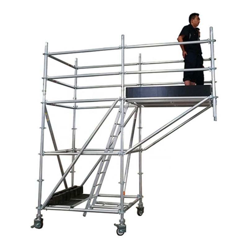 50.8mm Diameter Cantilever Aluminium Scaffold Tower Mobile Ring Lock ...